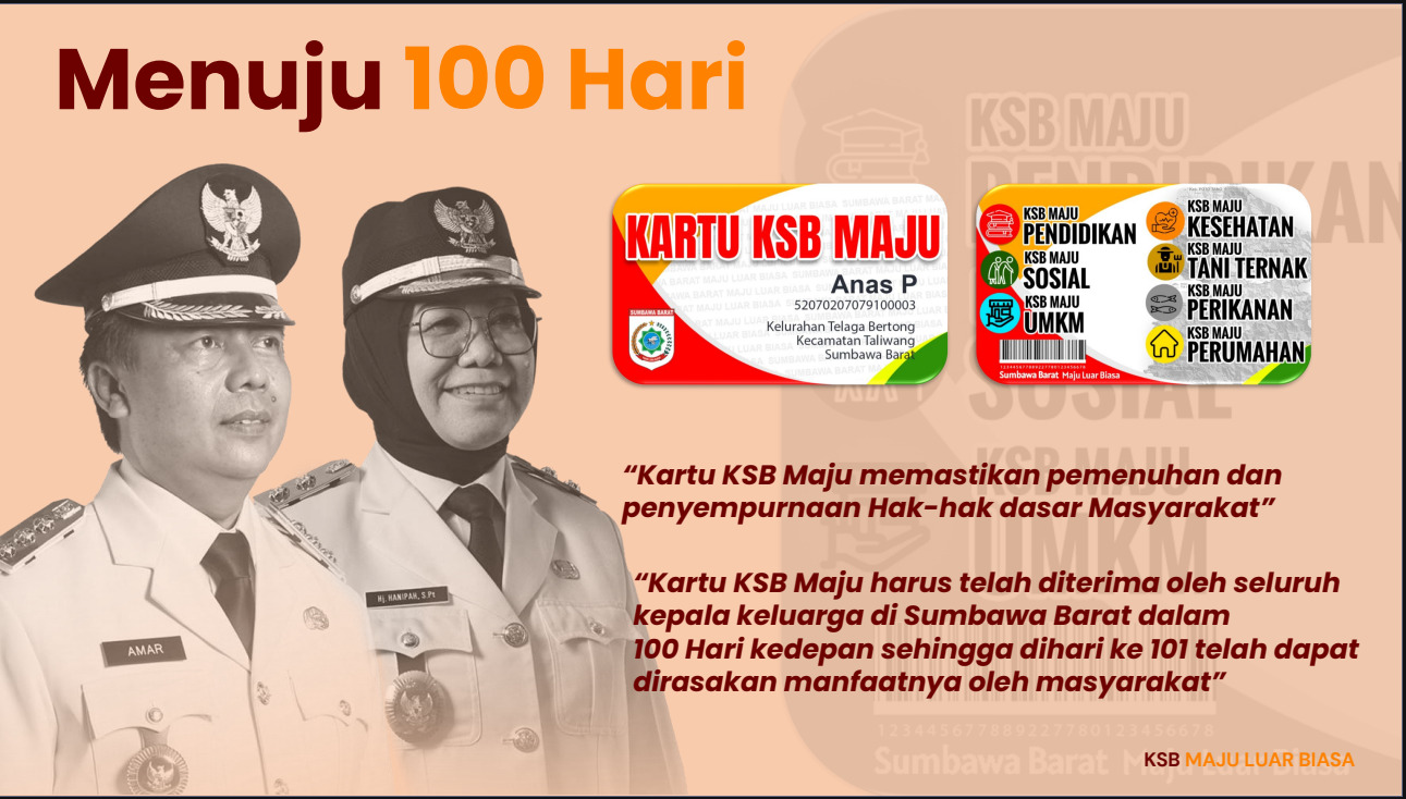 Mengenal Program 100 Hari Kerja Bupati dan Wakil Bupati Sumbawa Barat ...
