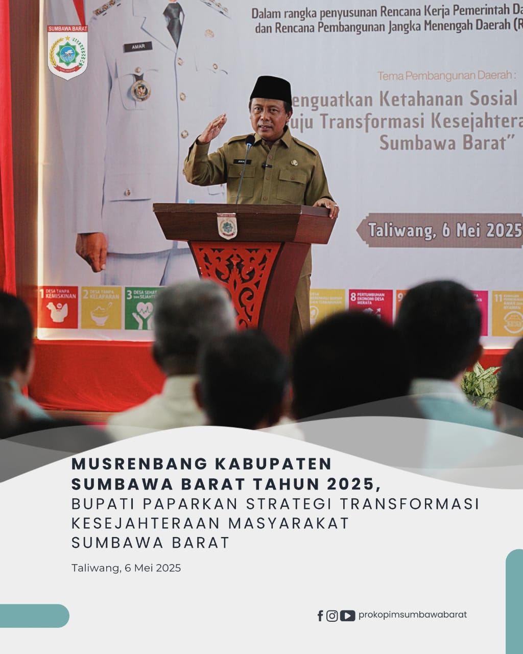 Musrenbang Kabupaten Sumbawa Barat Tahun 2025, Bupati Paparkan Strategi ...